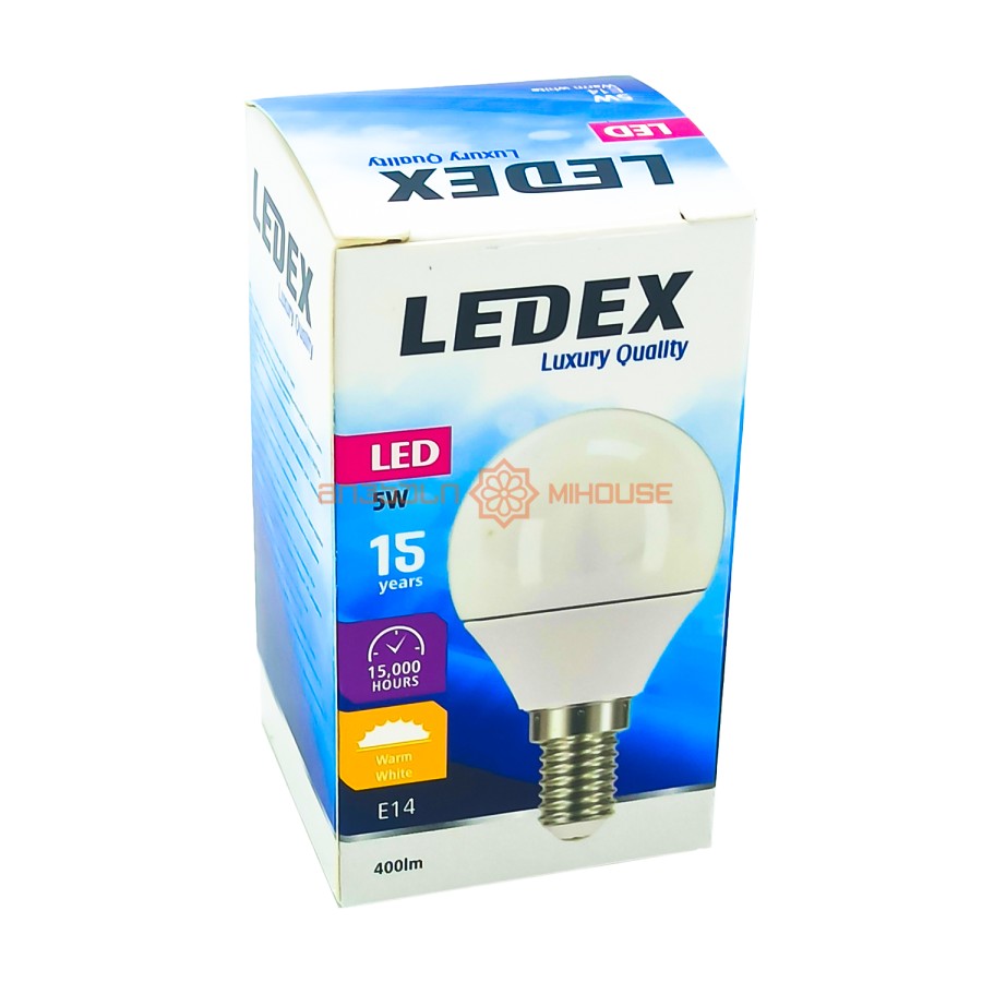 ნათურა ბურთი LEDEX LED33-4325 5W E14 3000K