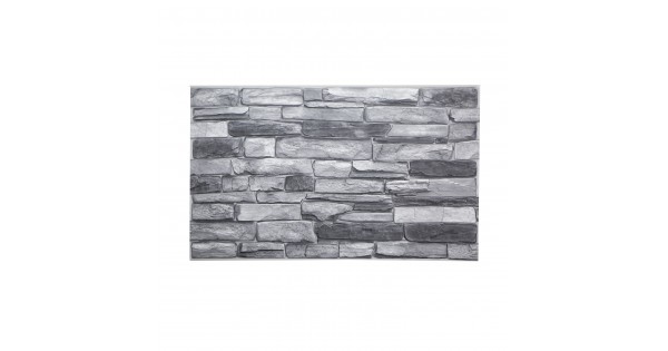 დეკორატიული პანელი PVC Slate Silver (498 х 982 mm)